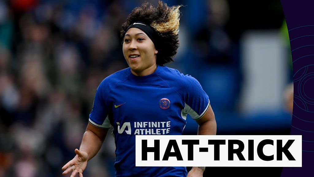 WSL: Chelsea's Lauren James scores hat-trick against Manchester United ...