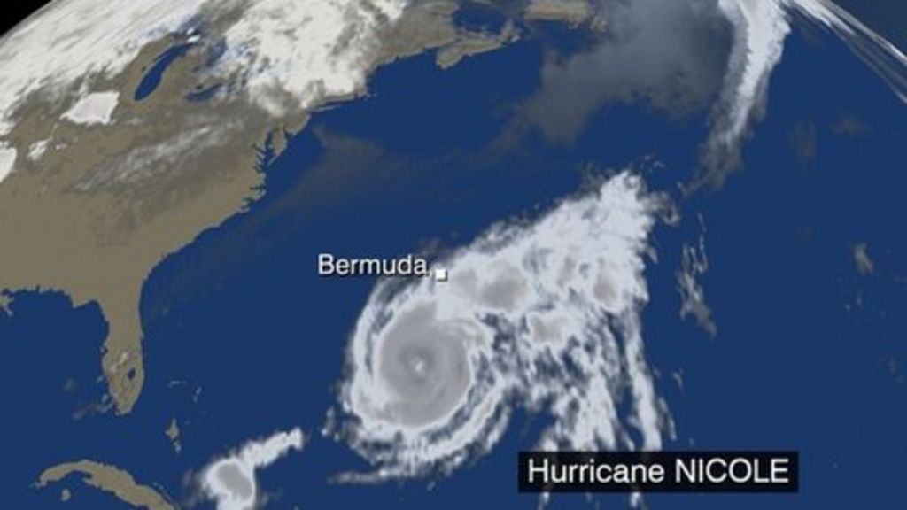 Hurricane Nicole heads for Bermuda - BBC Weather
