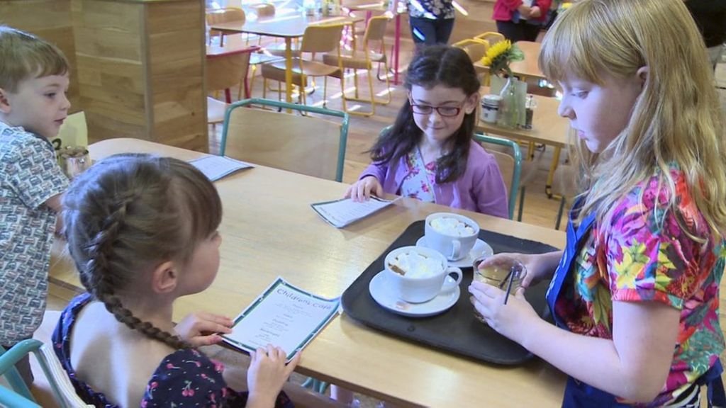 World's first kids only cafe ready for business - BBC Newsround