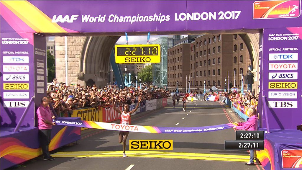 World Championships 2017: Bahrain's Rose Chelimo wins marathon gold ...