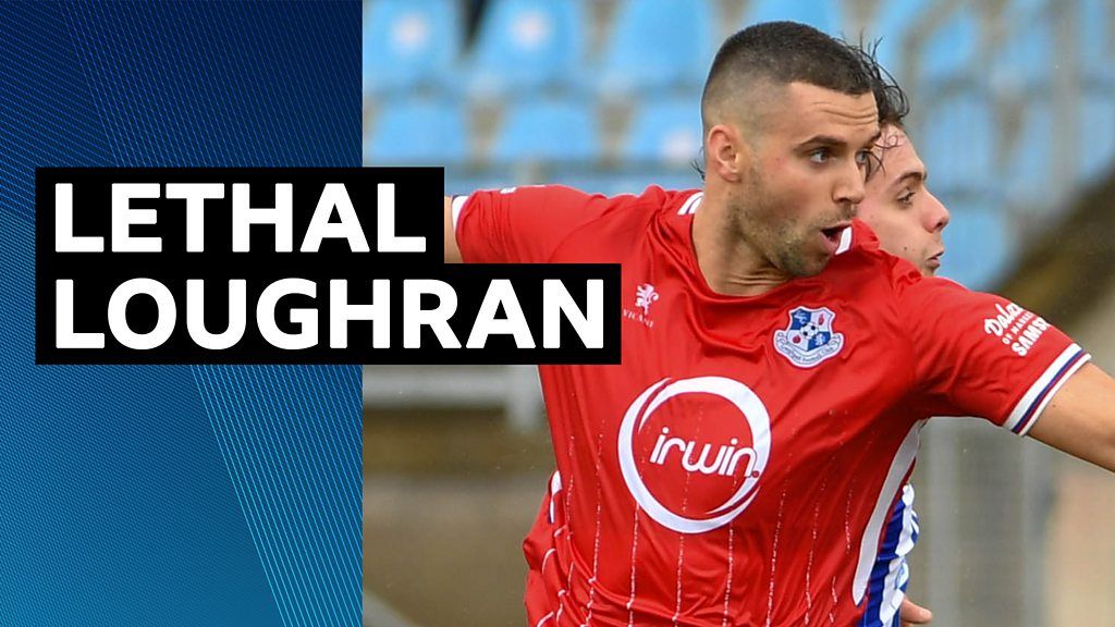 Watch: Loughran setting targets after Loughgall double - BBC Sport