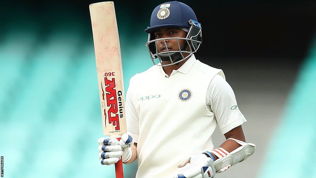 Prithvi Shaw: Northamptonshire sign India batter for One-Day Cup - BBC ...