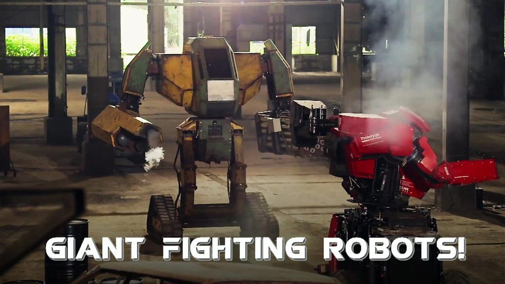 Giant robots fight it out in epic battle - BBC Newsround