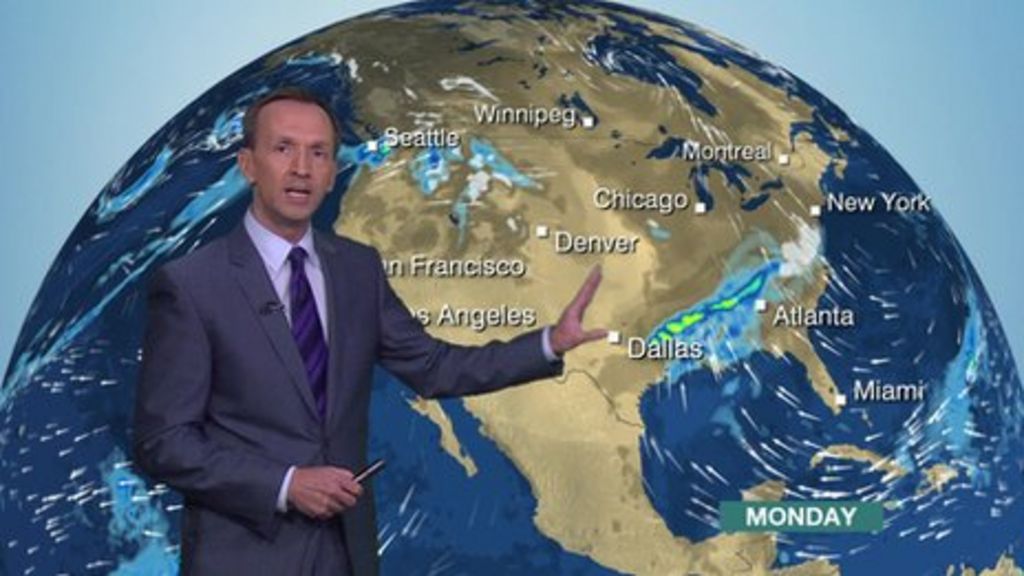 Huge temperature contrasts across US - BBC Weather