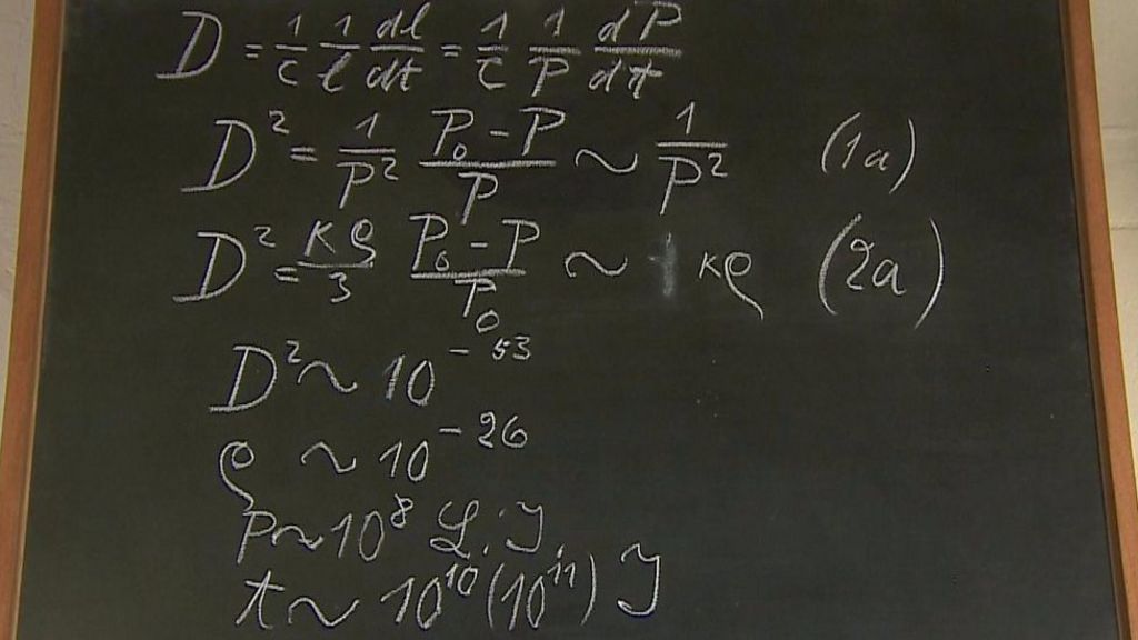 The blackboard Albert Einstein left in Oxford in the 1930s - BBC News
