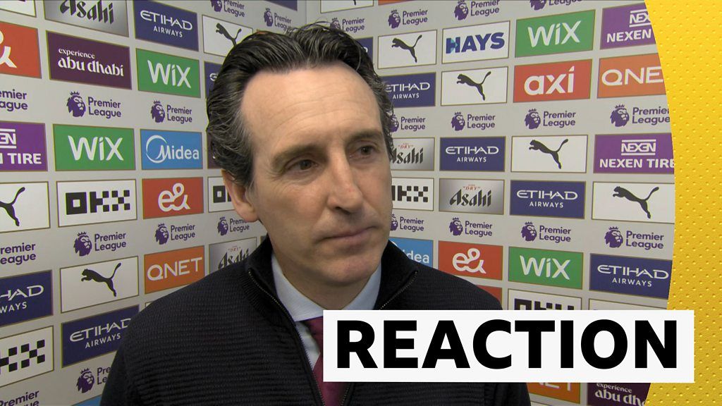 Manchester City 3 1 Aston Villa Villa Boss Unai Emery Says Man City