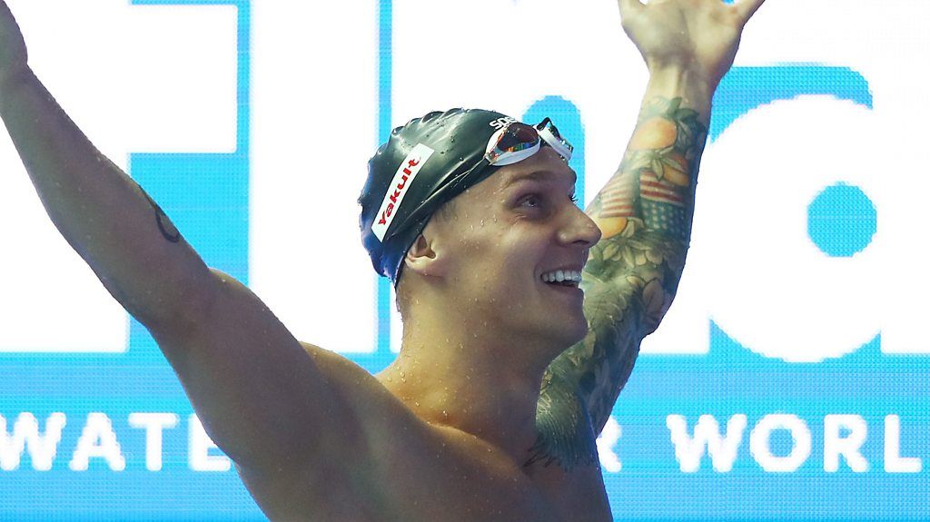 Caeleb Dressel smashes Michael Phelps' world record in 100m butterfly ...