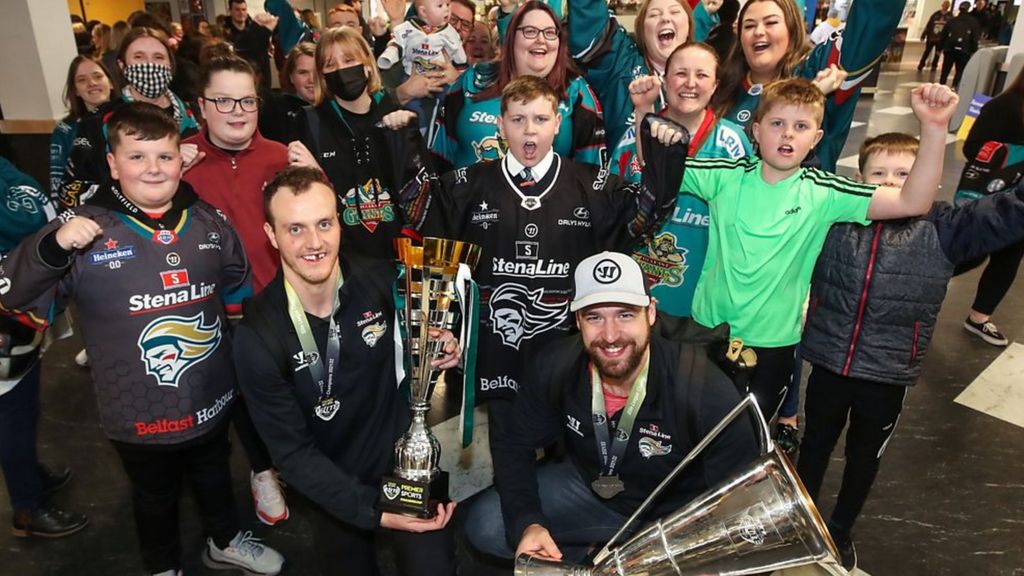Belfast Giants: Elite League title winners homecoming - BBC Sport