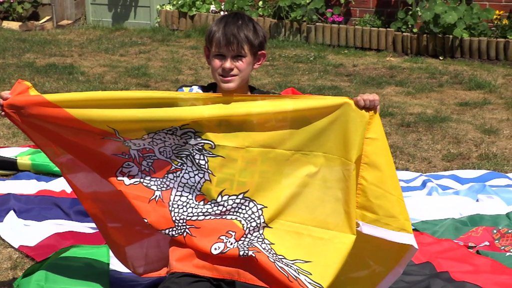 Why one teen is raising flags from around the world - BBC Newsround