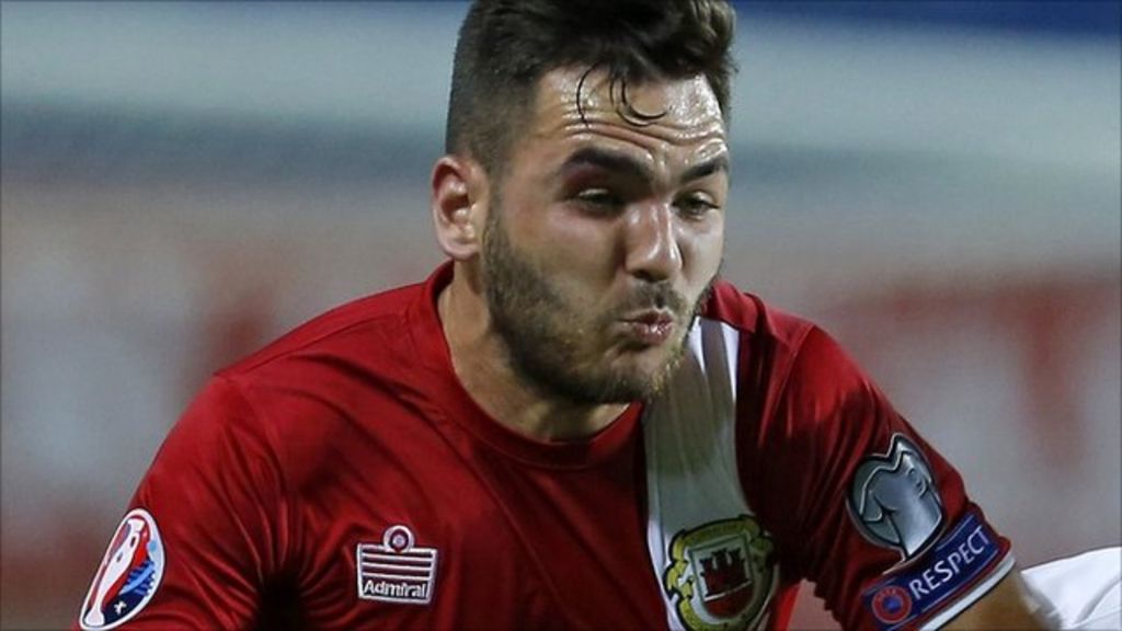Jake Gosling gives 'Wayne Rooney speech' after Gibraltar record - BBC Sport