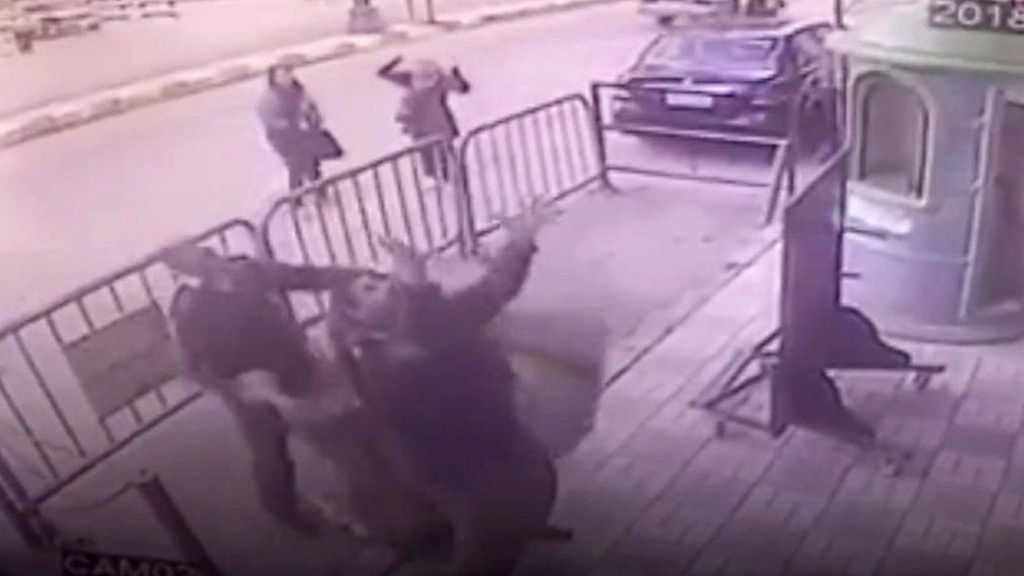 China official in hospital after catching falling girl - BBC News