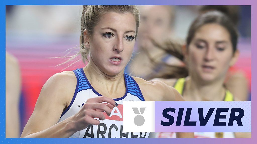 European Indoors 2021: Holly Archer wins silver in chaotic 1500m - BBC ...