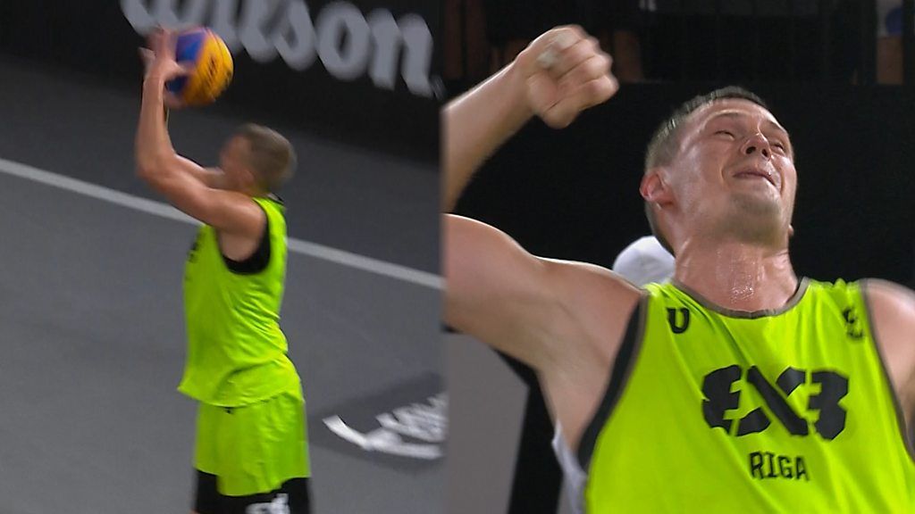 Basketball: Watch buzzer beater from 3x3 World Tour finals - BBC Sport