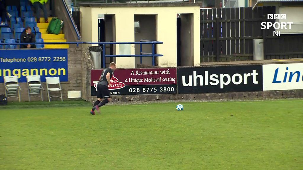 Sub Conor Keeley scores for Ballymena United - BBC Sport