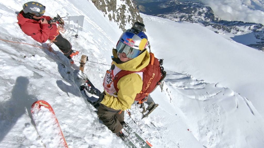 Ski Sunday: Daron Rahlves and Jeremie Heitz take on 'Race the Face' ski ...