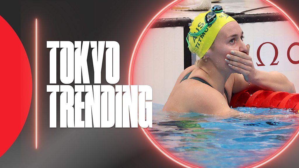 Tokyo Olympics: Ariarne Titmus overtakes Katie Ledecky to win 400m freestyle - BBC Sport