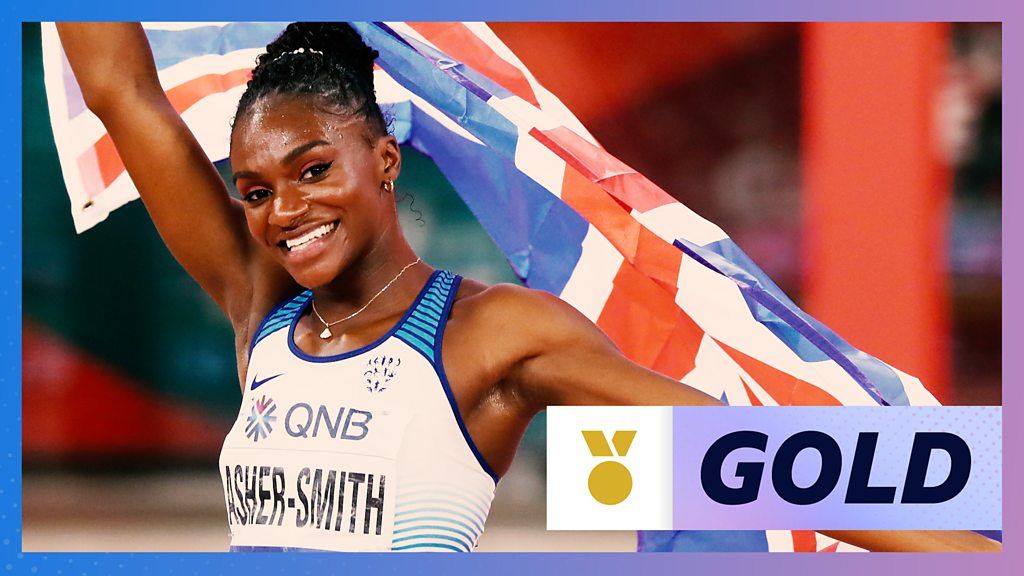 Athletics: Dina Asher-Smith takes bronze in 200m sprint - BBC Newsround