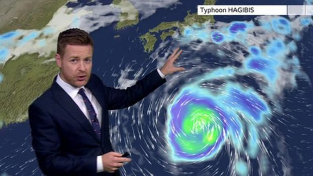Japan braces for Typhoon Hagibis - BBC Weather