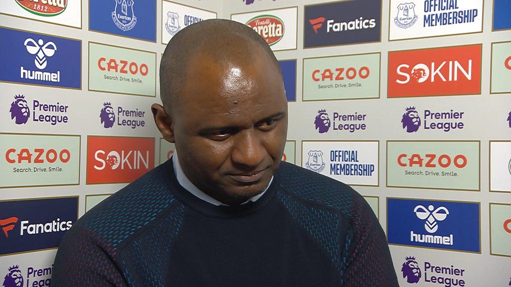 Everton 3-2 Crystal Palace: Patrick Vieira frustrated after defeat at ...