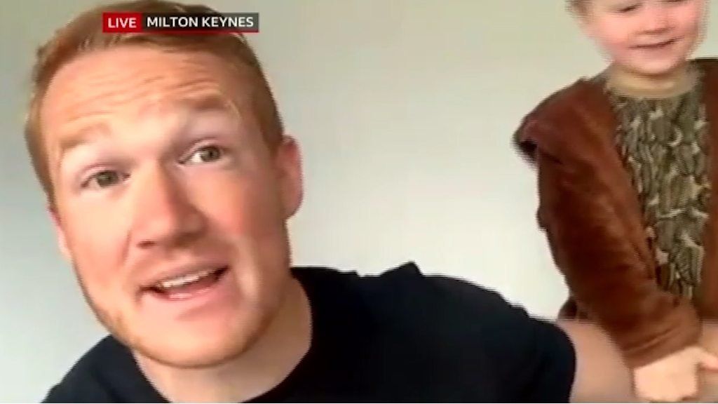 Greg Rutherford's kids interrupt his workout advice - BBC Sport