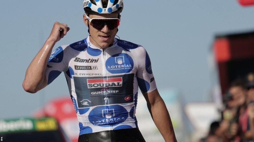 Vuelta a Espana: Remco Evenepoel wins stage 18 as Sepp Kuss moves closer to title - BBC Sport