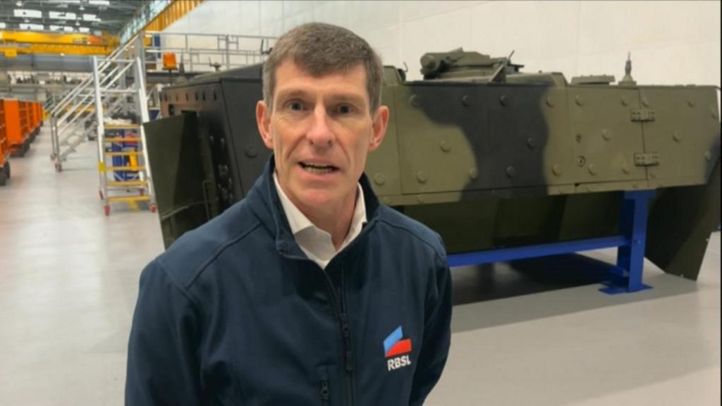 Telford plant starts producing armoured vehicles for Army - BBC News