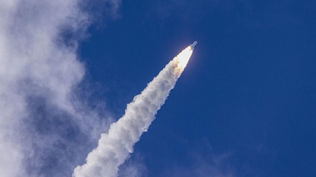 Ariane-6 rocket blasts off for first flight - BBC Newsround