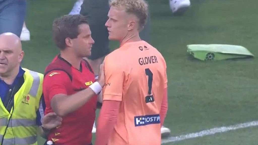 A-League: Goalkeeper injured as fans storm pitch in Australia's A ...