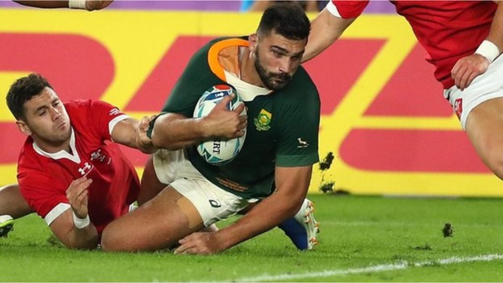 Rugby World Cup: Watch best moments as South Africa beat Wales - BBC Sport