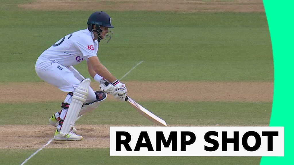 England v India: Joe Root hits ramp shot six off Shardul Thakur - BBC Sport