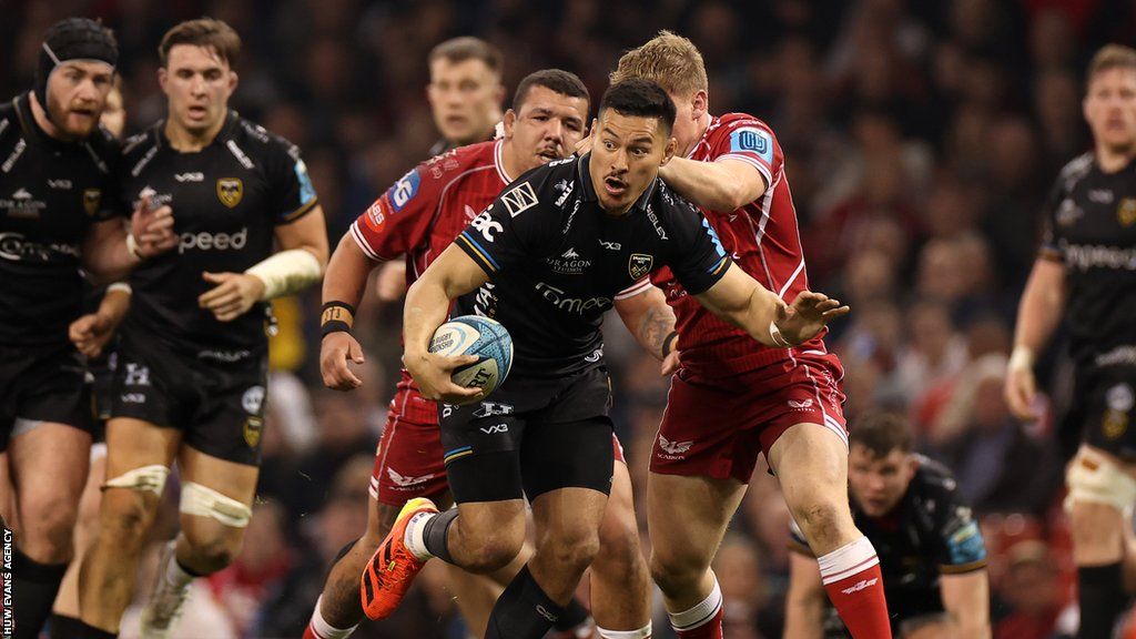 United Rugby Championship: Dragons 31-14 Scarlets - Hughes seals record ...