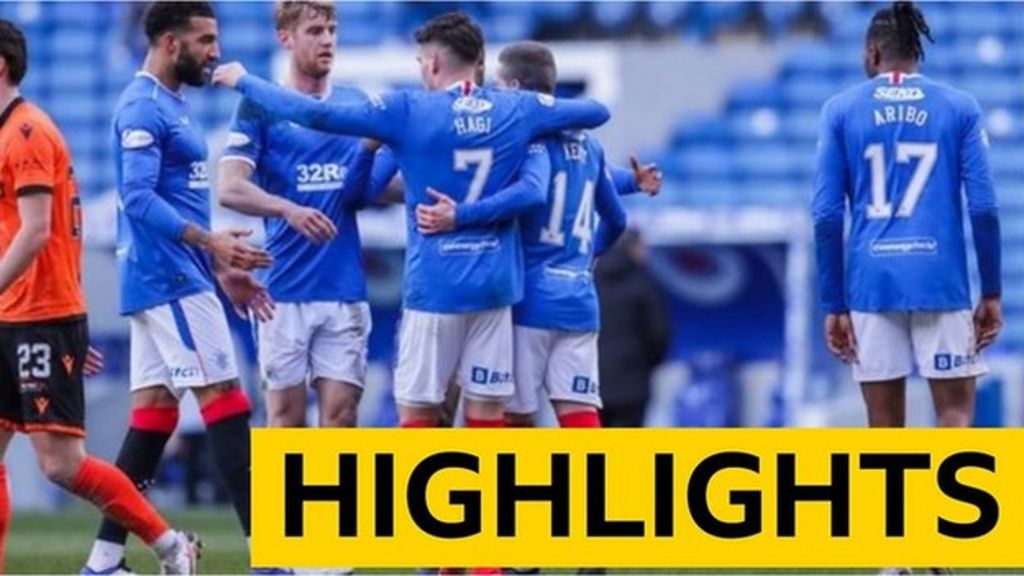 Highlights: Rangers 4-1 Dundee United - BBC Sport