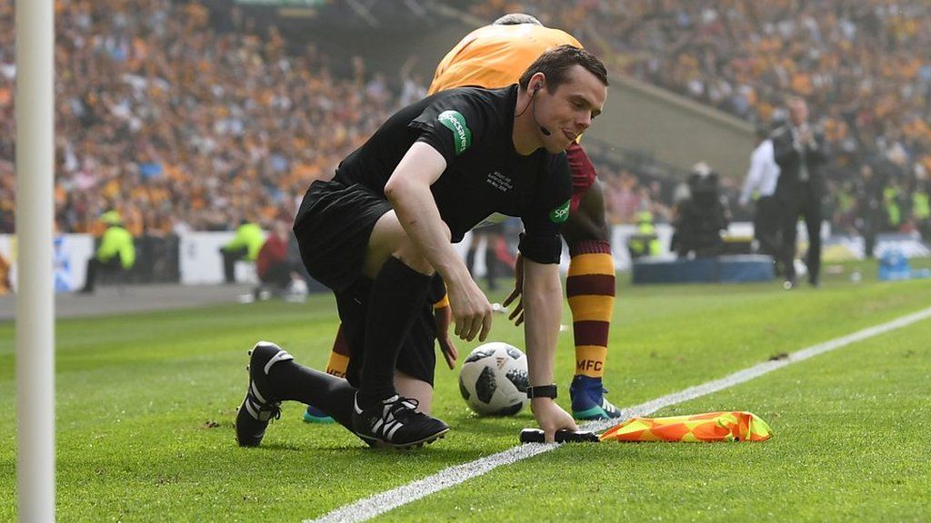 Celtic 2-0 Motherwell: Watch assistant referee Douglas Ross MP take a ...