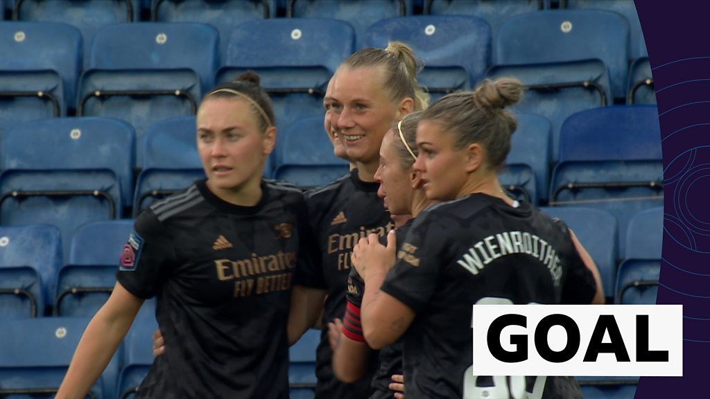 WSL: Stina Blackstenius gives Arsenal 'wonderful' fourth goal - BBC Sport