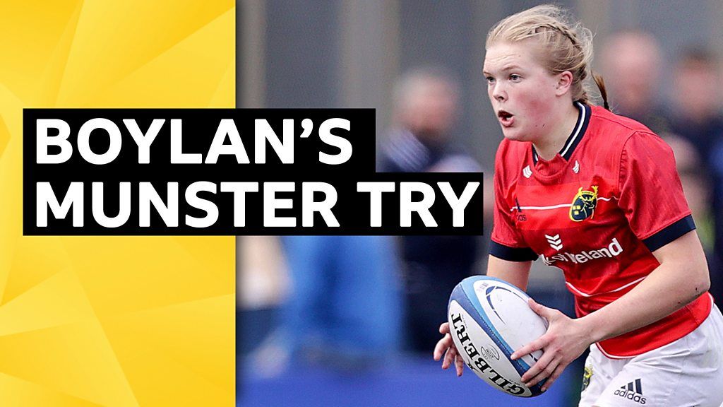 Watch: Ellen Boylan score a try on her Munster senior debut - BBC Sport