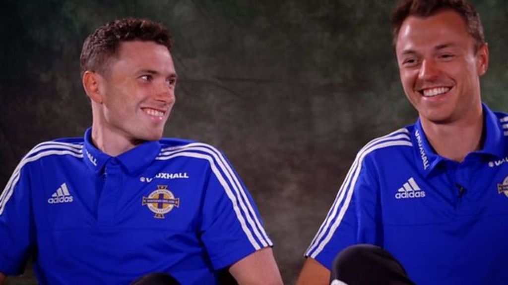 Euro 2016: Northern Ireland introduces the Evans brothers - BBC Sport