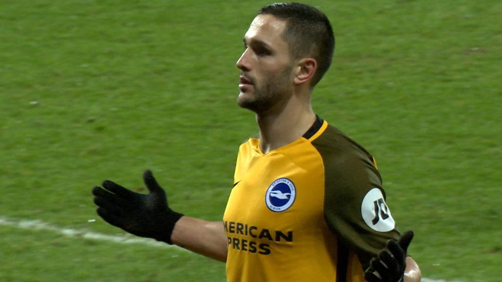 FA Cup: Brighton's Florin Andone scores at West Brom after avoiding red ...