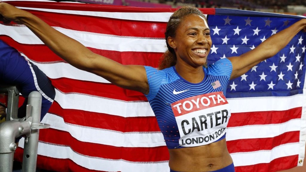 World Athletics Championships 2017: Kori Carter leads home American 1-2 ...
