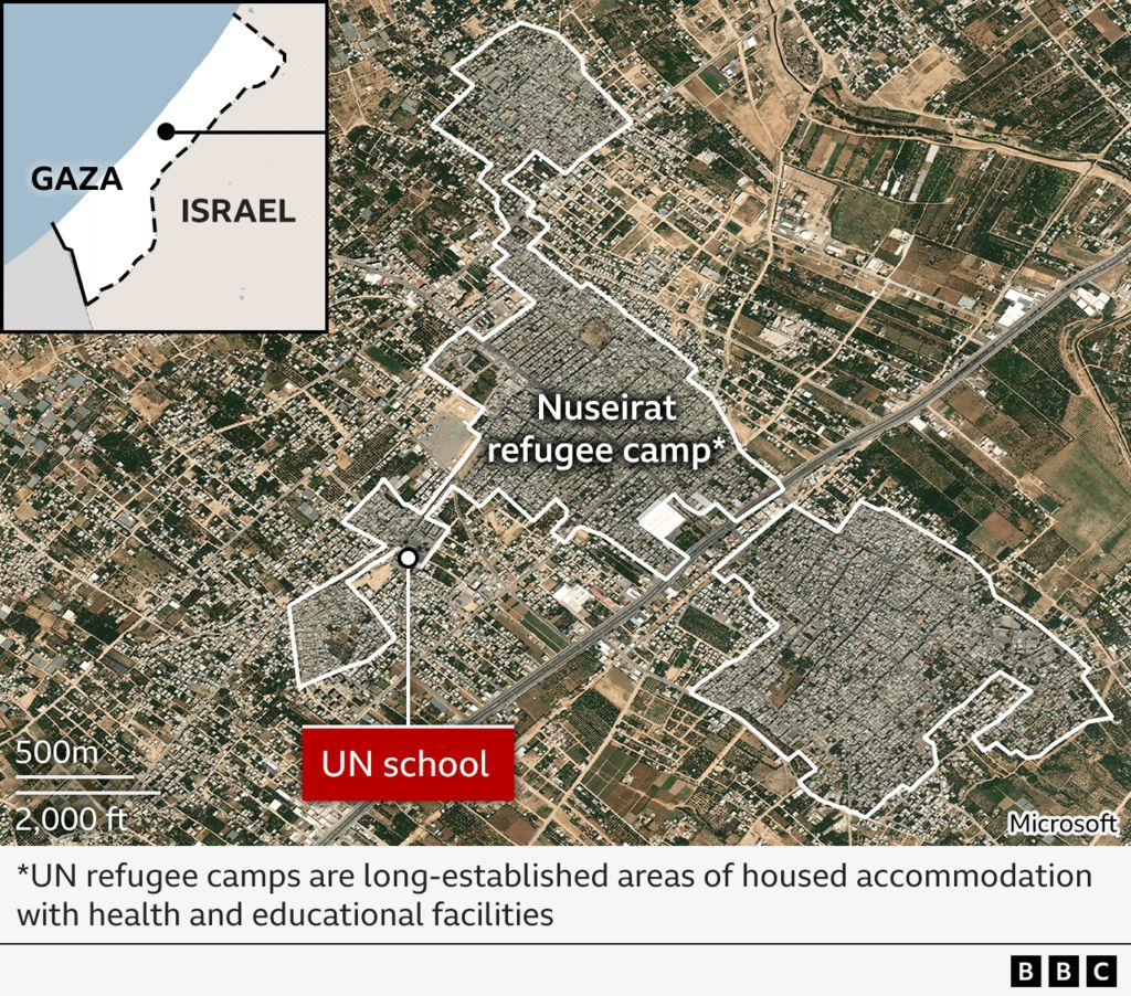 Gaza war: Israeli strike on UN school kills reportedly kills 35 - BBC News