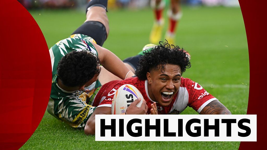 Rugby League World Cup: Tonga 92-10 Cook Islands highlights - BBC Sport