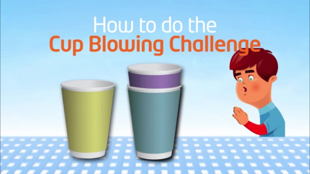 Can you do the cup-blowing challenge? - BBC Newsround