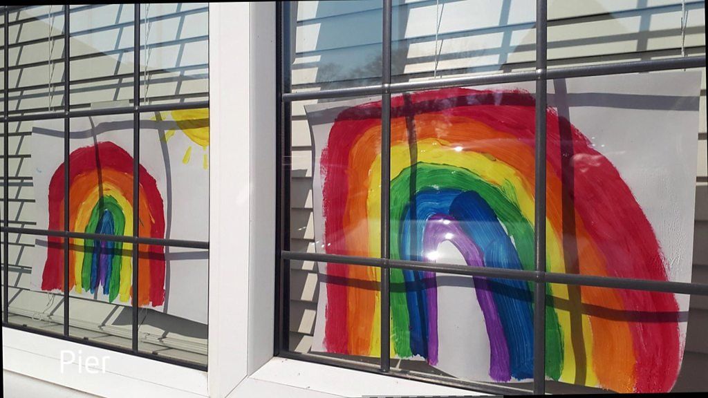 Coronavirus rainbows: Some of the amazing pictures you sent us - BBC ...
