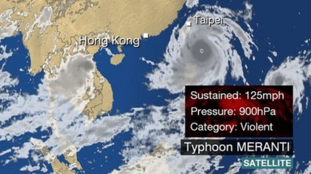 Typhoon Meranti barrels across SE Asia - BBC Weather