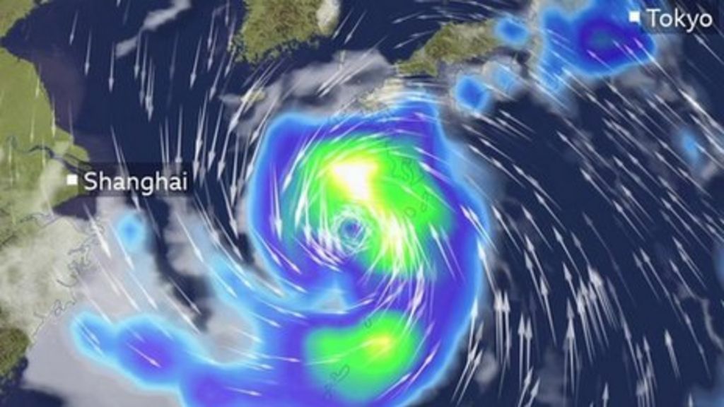New storm threatens as Typhoon Muifa passes - BBC Weather