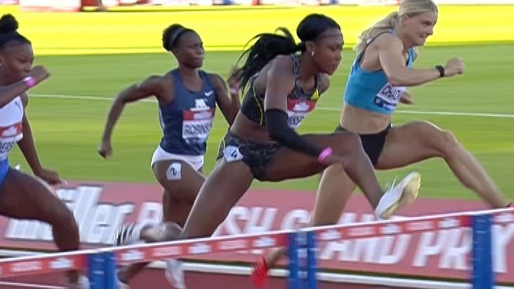 British GP Diamond League: Great Britain's Cindy Sember wins 100m ...