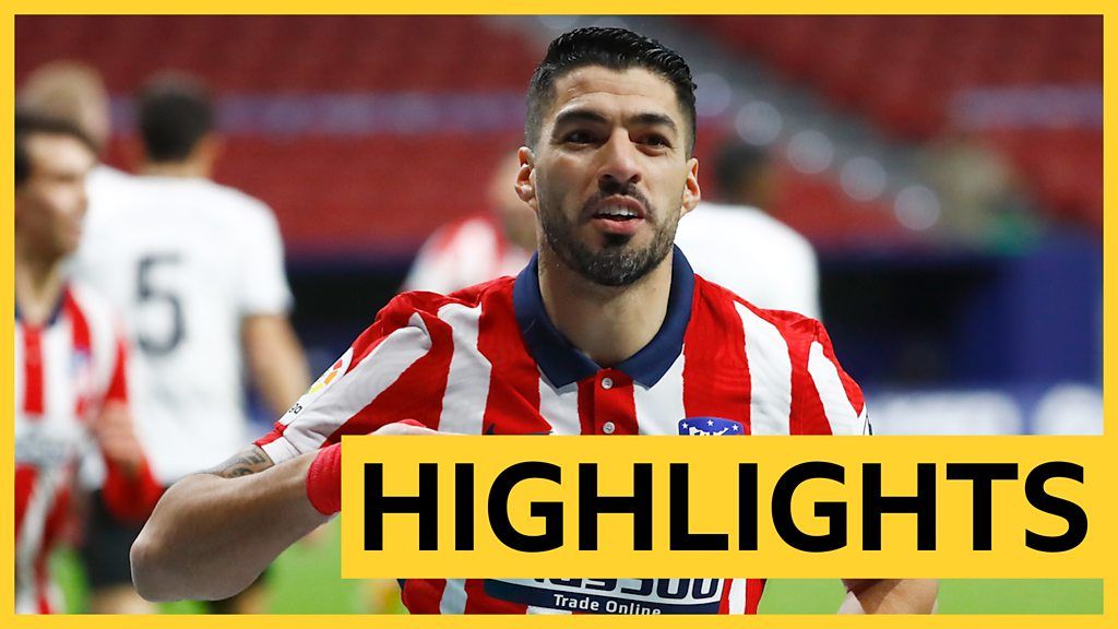 Luis Suarez scores in Atletico Madrid win against Valencia - BBC Sport