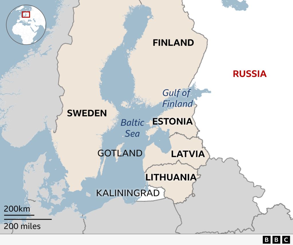 Baltic warning over Russian plan to move sea borders - BBC News