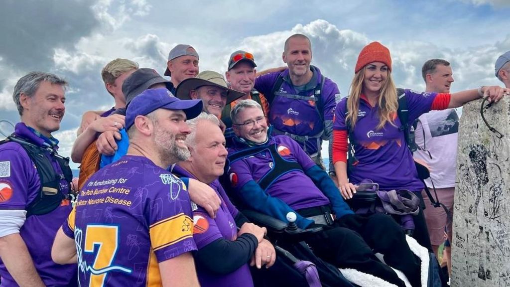 Ian Flatt: Man with MND scales seven peaks in Rob Burrow's honour - BBC ...