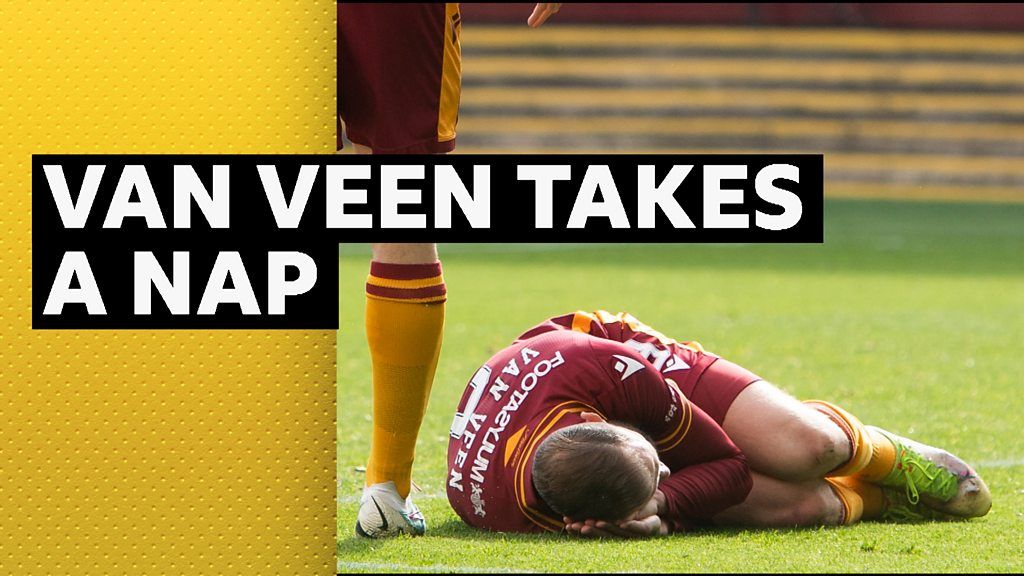 Motherwell: Kevin van Veen's sleepy celebration after scintillating ...