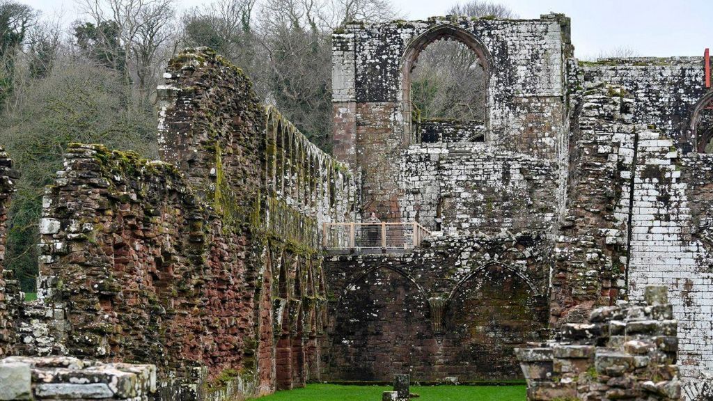 Furness Abbey's staircase reinstated after 500 years - BBC News